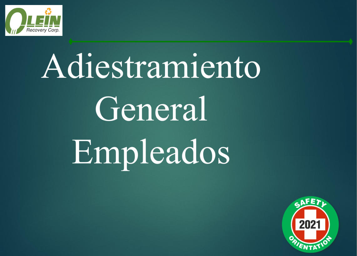 CN-05 GENERAL EMPLOYEE TRAINING – Olein Training Management Portal